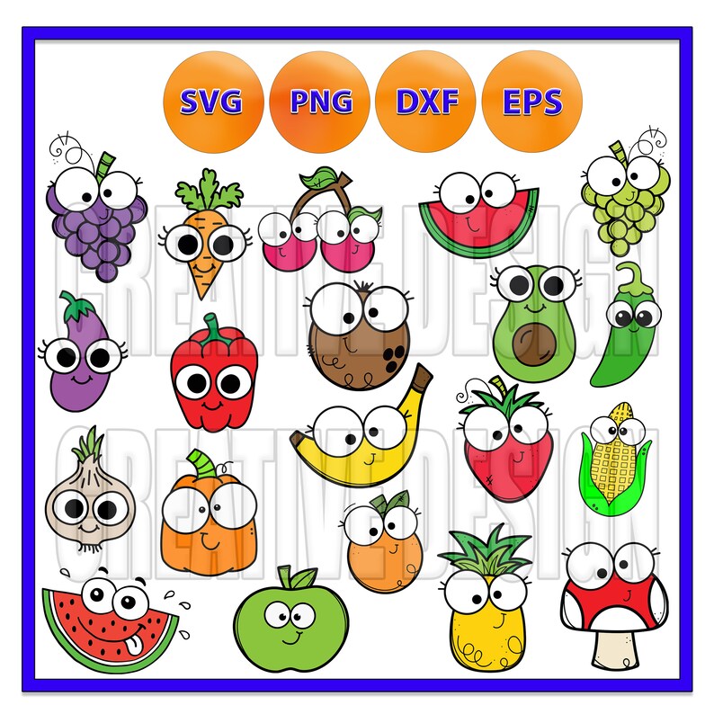 Vegetable SVG Bundle, Vegetables SVG, Vegetable Clip Art, Vegetable ...