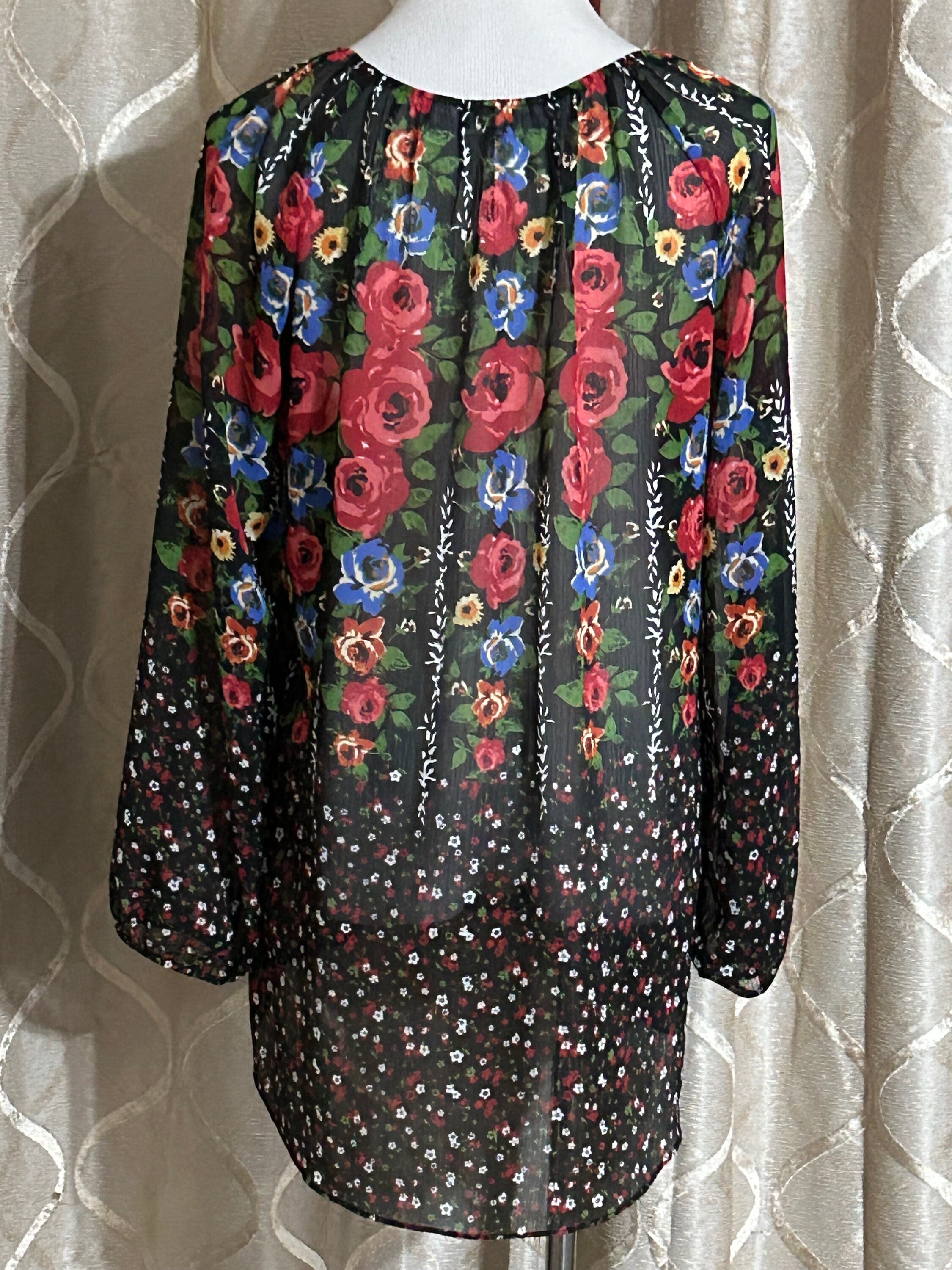 Susan Graver Beautiful Sheer Blouse - Etsy