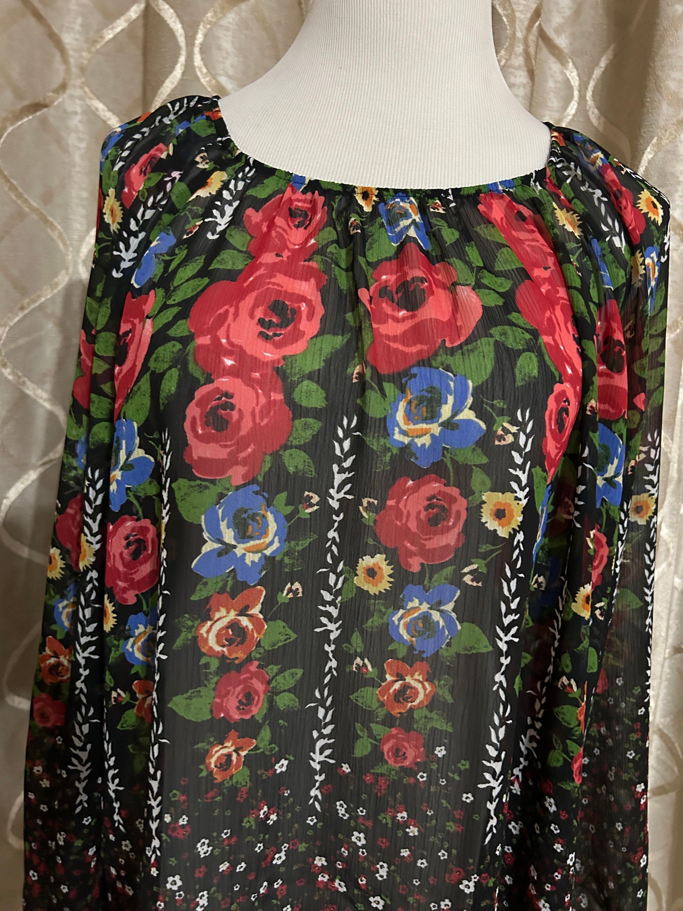 Susan Graver Beautiful Sheer Blouse - Etsy