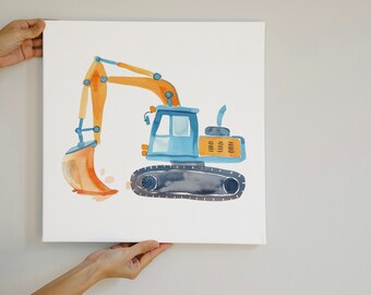Be Strong Watercolour Digger Print Perfect for a Child's Bedroom - Etsy