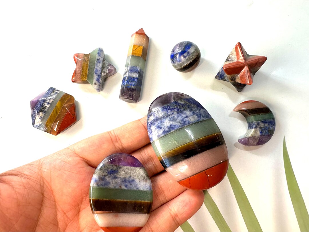 Healing Crystals Chakra Stone, Handcrafted Gemstone Shapes for ...