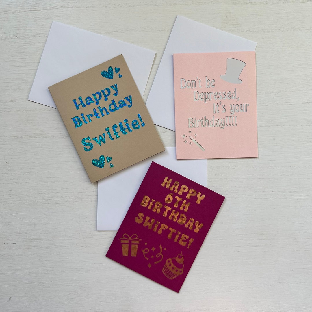 Taylor Swift Happy Birthday Card, Happy Birthday Swiftie, Happy ...