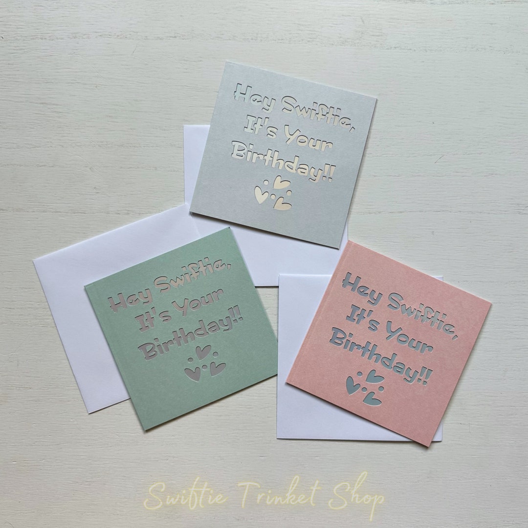 Taylor Swift Happy Birthday Card, Happy Birthday Swiftie, Happy ...