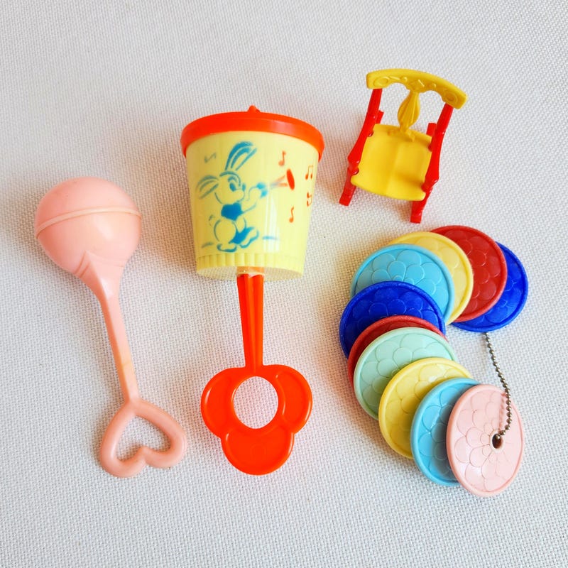 Vintage Baby Rattle - Etsy