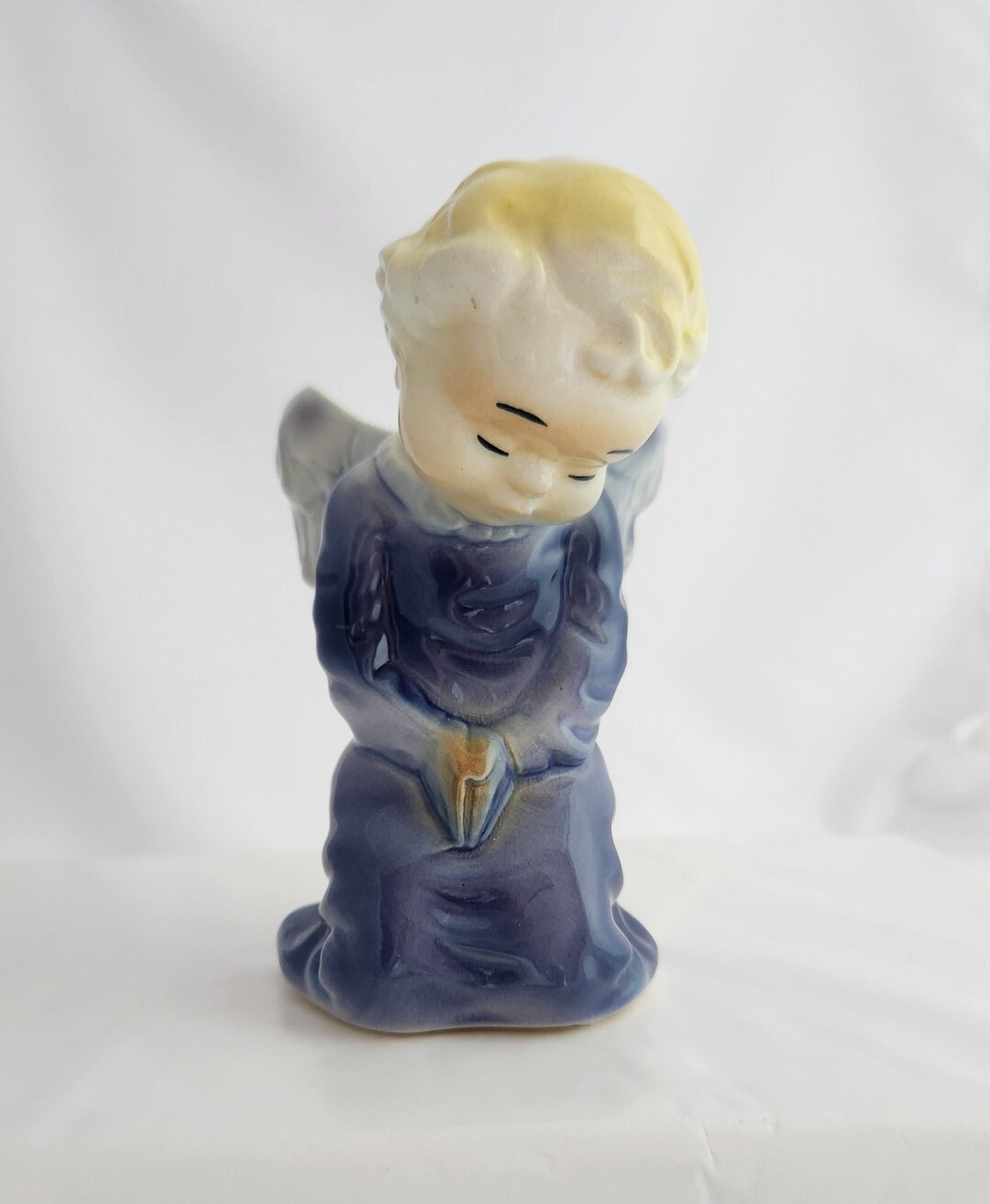 Vintage Royal Copley Blue Angel Wall Pocket Vase - Etsy