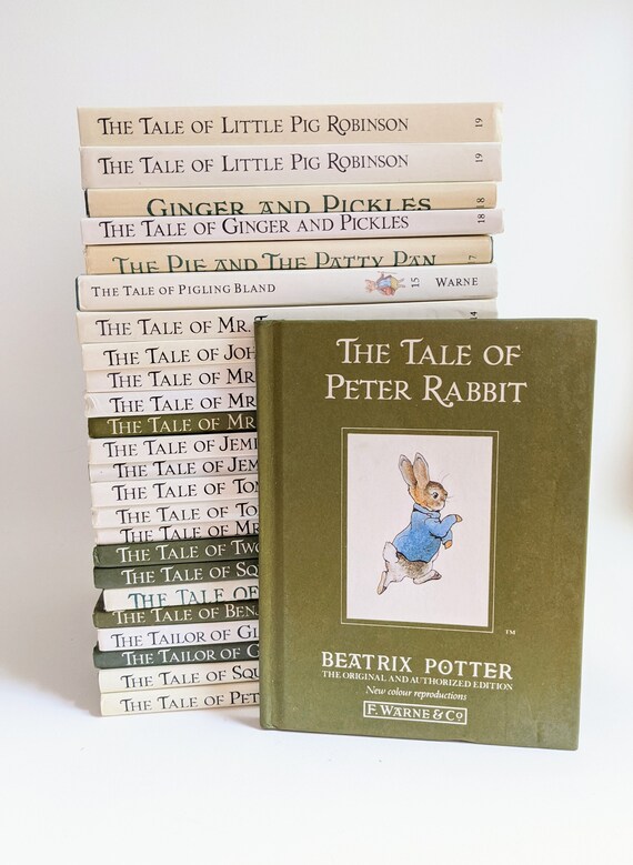 Vintage Beatrix Potter Hardcover Book Collection Peter | Etsy