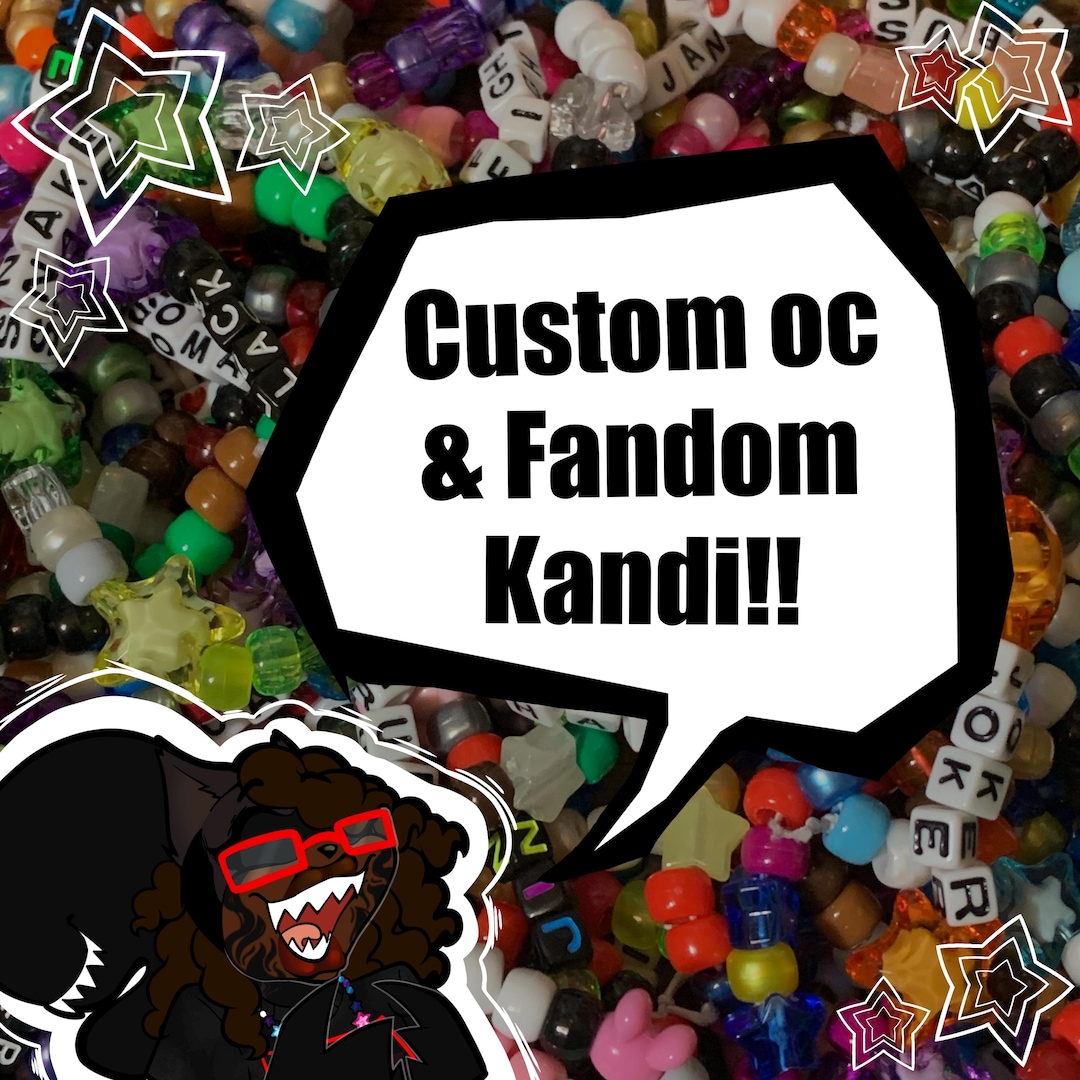 Custom OC and Fandom Kandi Bracelets - Etsy