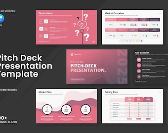 Pitch Deck Keynote Presentation, Business Pitch Deck Template, Marketing Slide Deck, Project ...