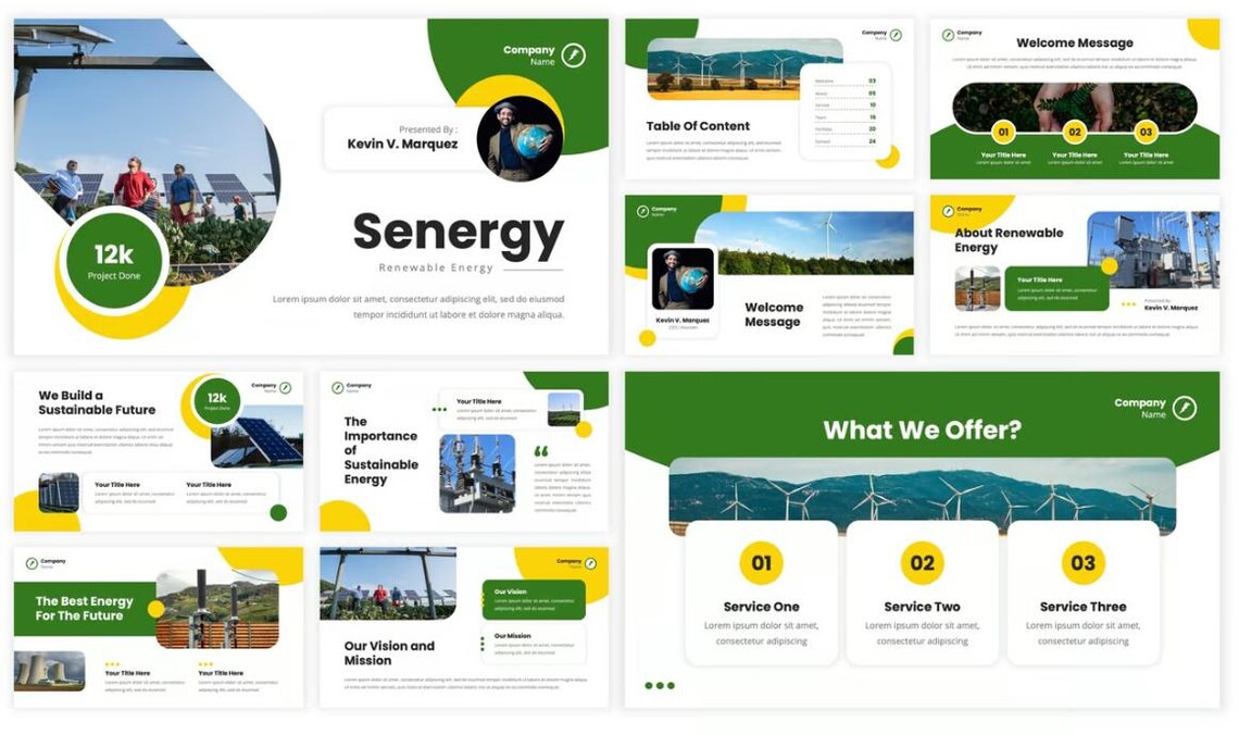 Renewable Energy Powerpoint Template: Modern Business Presentation ...
