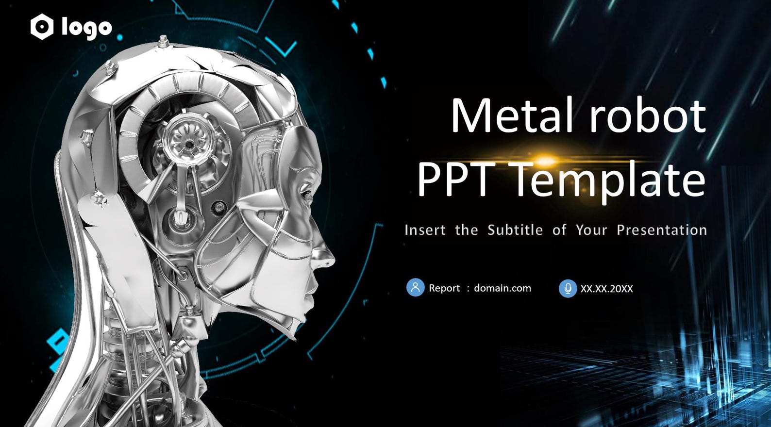 AI Powerpoint Template, Robot Powerpoint, Science Powerpoint Template ...