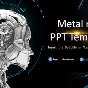 AI Powerpoint Template, Robot Powerpoint, Science Powerpoint Template, Modern PPT Template ...