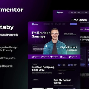 Personal Portfolios | Resume Elementor Template Kit | Wordpress Theme | Portfolio Template ...