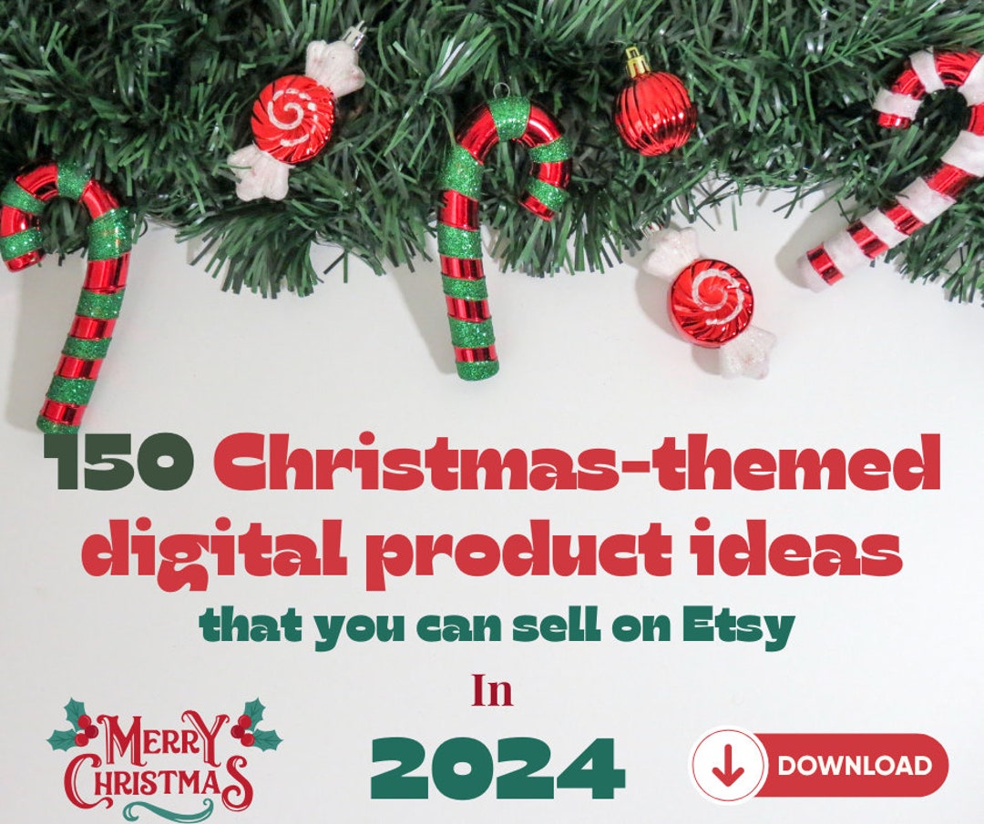 150 Christmas-themed Digital Product Ideas, Christmas 2025 Etsy Digital ...