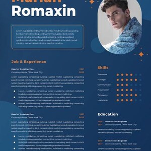 Modern Resume Template: CV & Cover Letter for Word, Google Docs, Apple ...