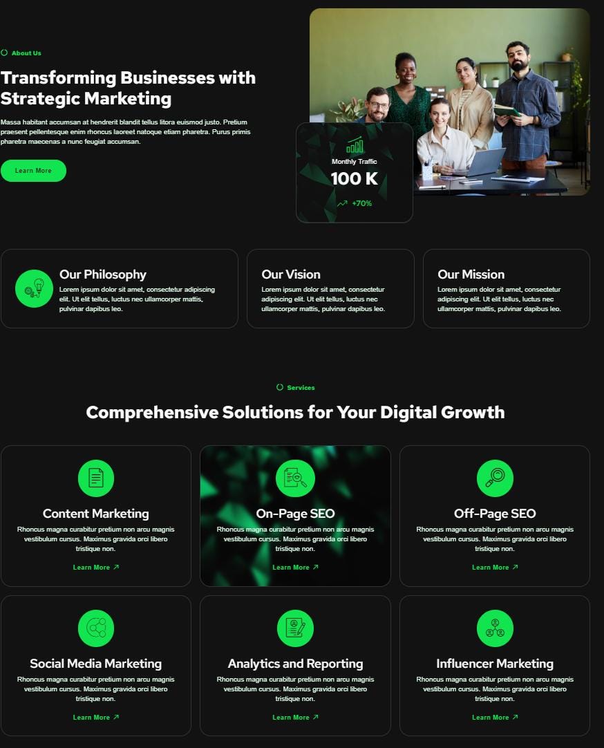 Elementor Creative AGENCY THEME Template, Responsive Web Studio Design & SEO and Digital ...