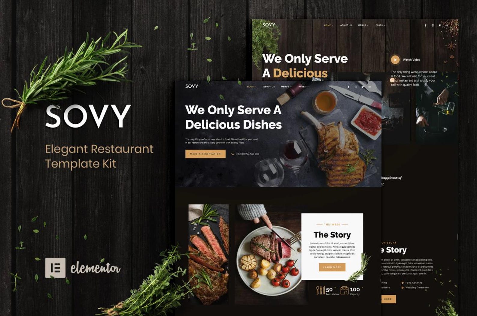 Restaurant Elementor Template Kit, Restaurant Website, Wordpress Food ...