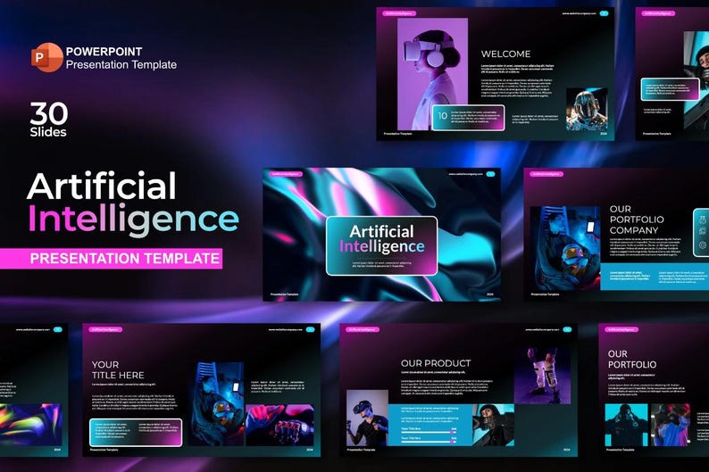 Artificial Intelligence Powerpoint Template, Modern PPT Template ...