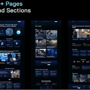 AI Agency Elementor Pro Template Kit, Responsive Web Studio Design ...