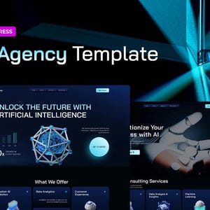 AI Agency Elementor Pro Template Kit, Responsive Web Studio Design ...