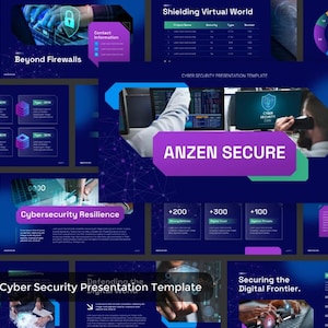 Cyber Security Keynote Presentation, Business Pitch Deck Template ...