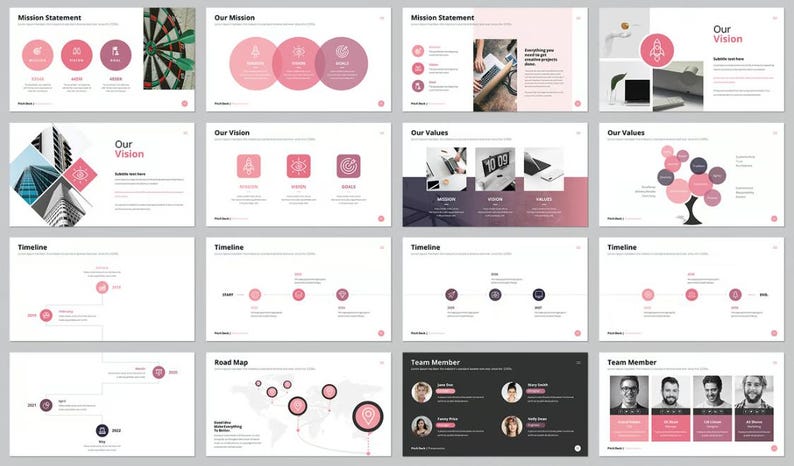 Pitch Deck Keynote Template, Business Pitch Deck Template, Marketing Slide Deck, Project ...