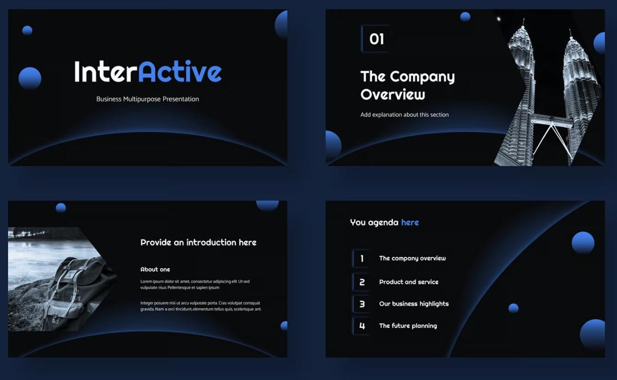Modern Business Powerpoint Template: Science & Technology Theme - Etsy