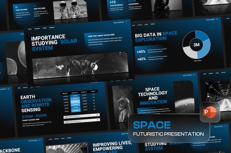 AI Powerpoint Template, Space Futuristic Powerpoint, Science Powerpoint ...