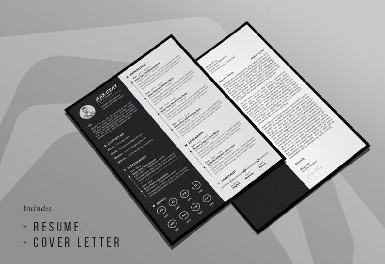 Modern Resume Template ATS Friendly Word, Professional CV Design, Job ...