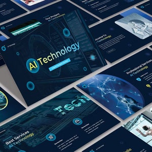 Ai Technology Powerpoint Template - Etsy