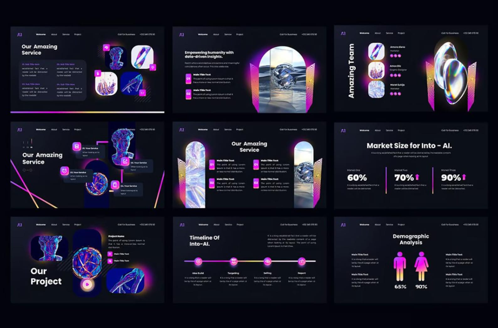 AI Powerpoint Presentation Template: Web3 Technology (PPTX) - Etsy