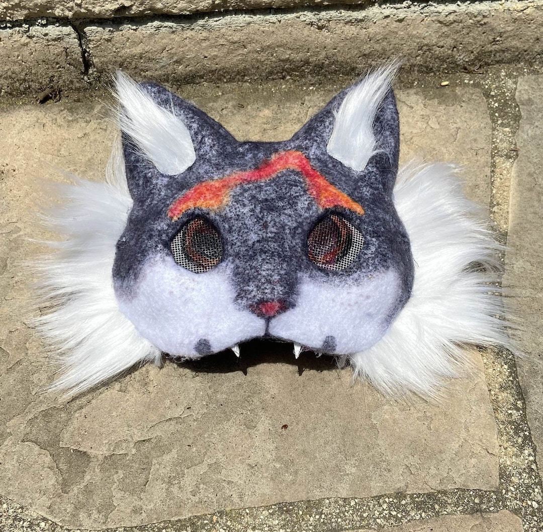 Handmade Warrior Cats Sol Therian/furry Cat Mask - Etsy