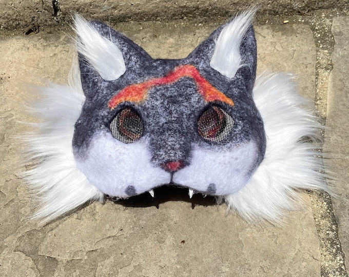 Handmade Warrior Cats Sol Therian/furry Cat Mask - Etsy