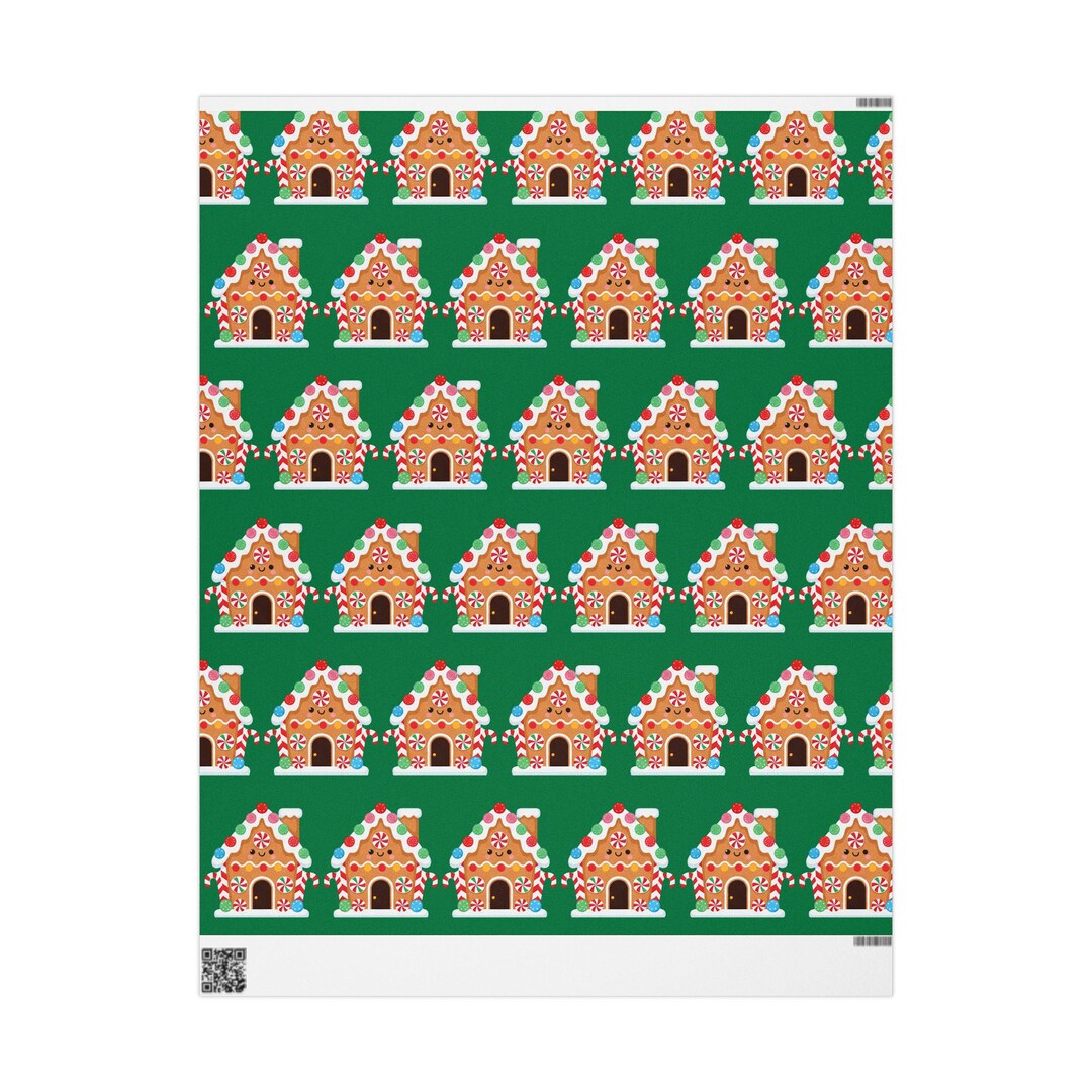 Wrapping Papers - Gingerbread House Gift Wrap, Christmas Wrapping Paper ...