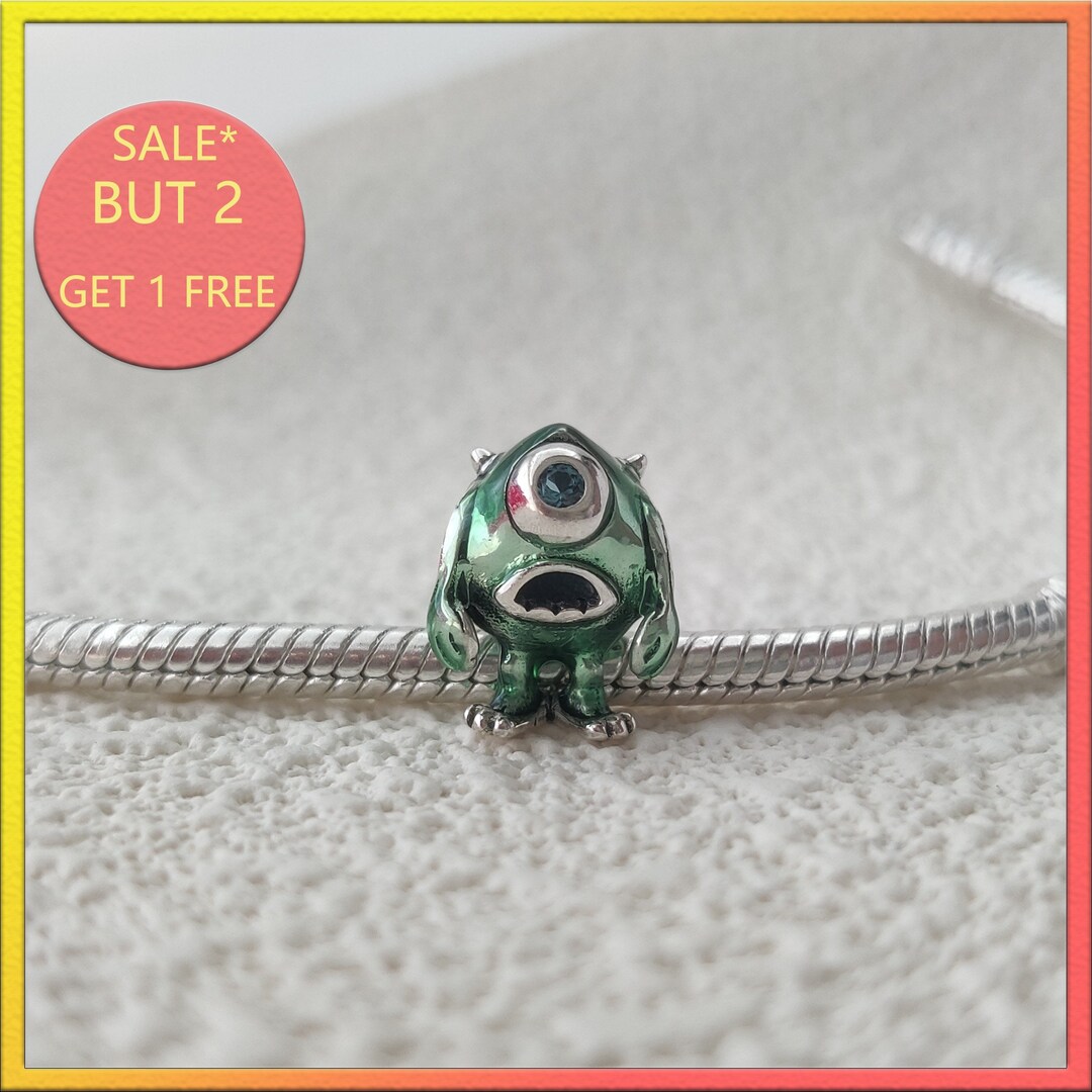 Pixar Mike Wazowski Charm,pandora Charm,silver Charm,charms for ...