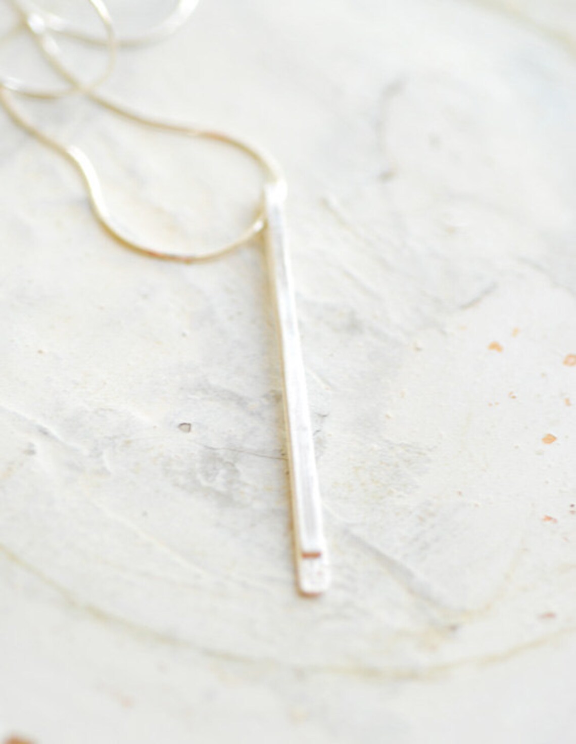 Sterling Silver Pendant Bar Necklace Handmade Jewelry - Etsy