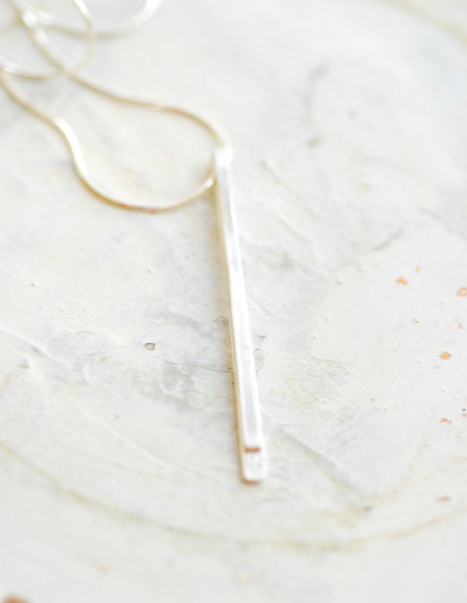 Sterling Silver Pendant Bar Necklace Handmade Jewelry - Etsy