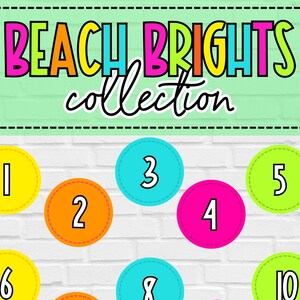 Tropical Bright Vibrant Classroom Decor Bundle Decor Pack Printables ...