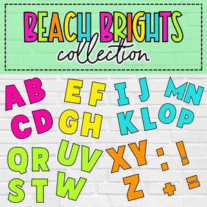 Tropical Bright Vibrant Classroom Decor Bundle Decor Pack Printables ...