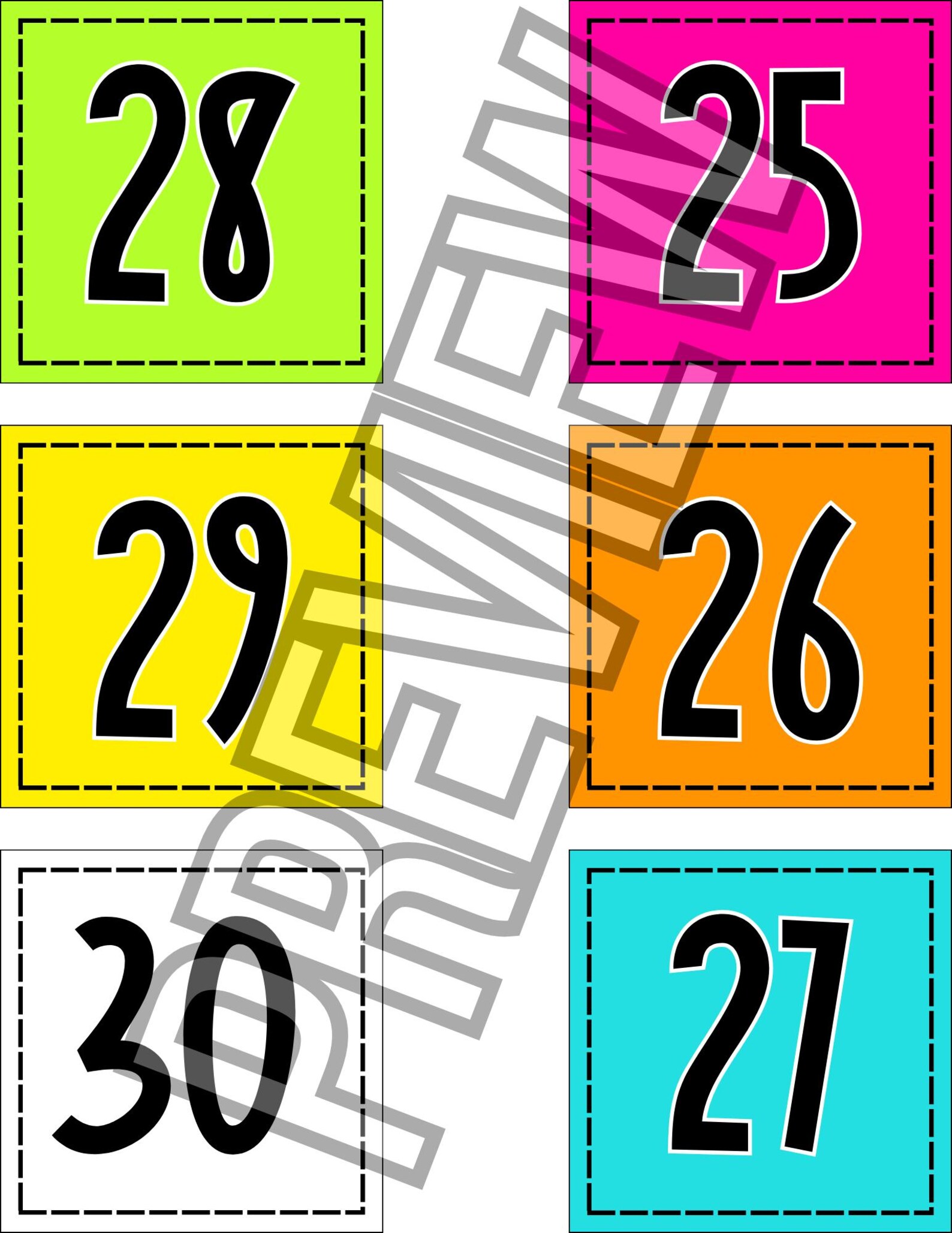 Class Calendar Tropical Bright Vibrant Classroom Decor Printables ...