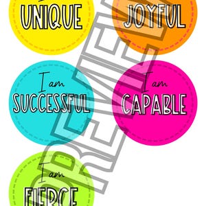 Affirmation Station Tropical Bright Vibrant Classroom Decor Printables ...