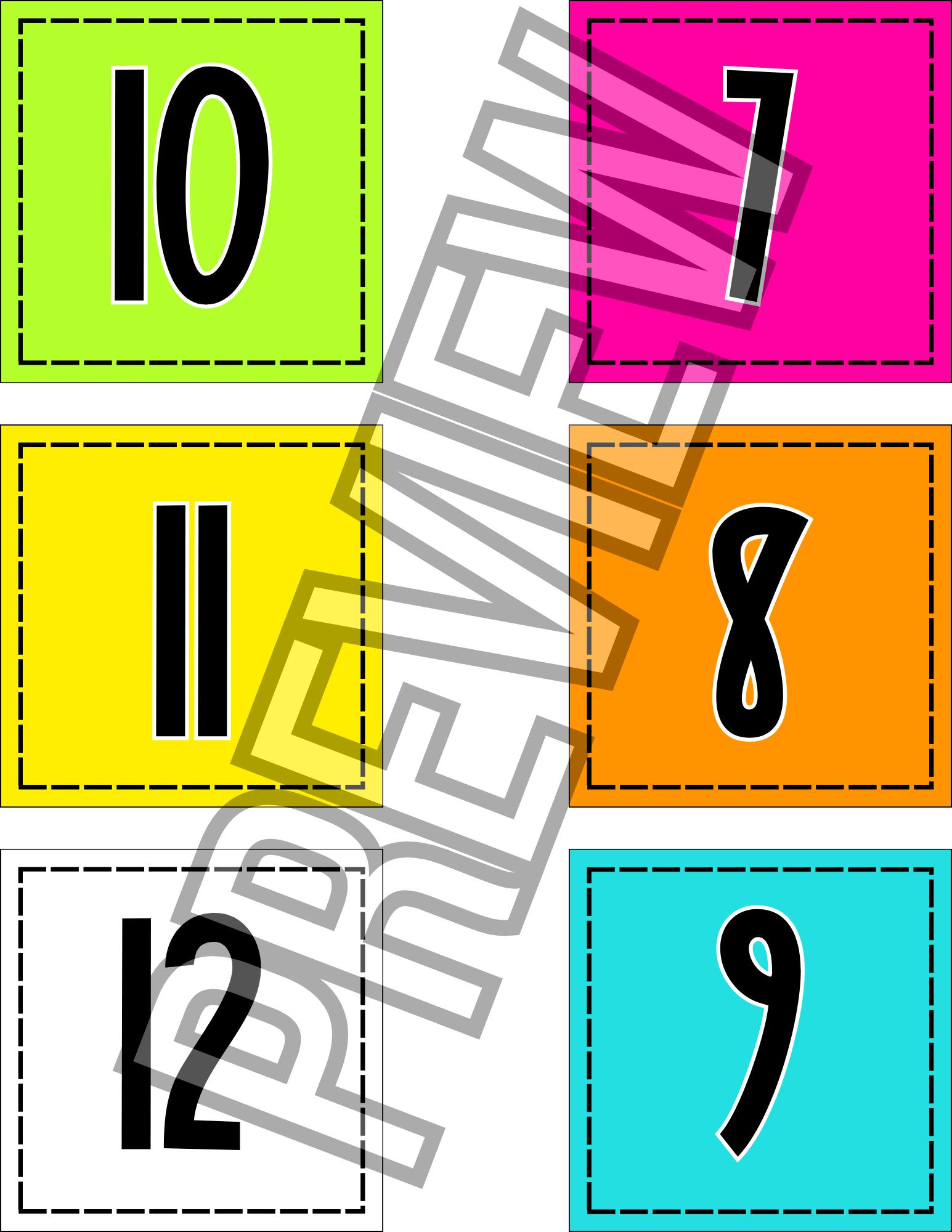 Class Calendar Tropical Bright Vibrant Classroom Decor Printables ...
