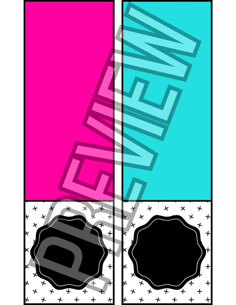 Class Schedule Cards Tropical Bright Vibrant Classroom Decor Printables ...