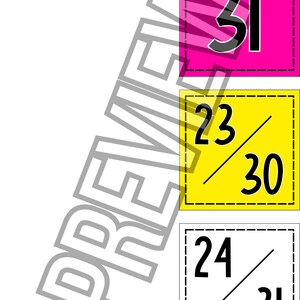 Class Calendar Tropical Bright Vibrant Classroom Decor Printables ...