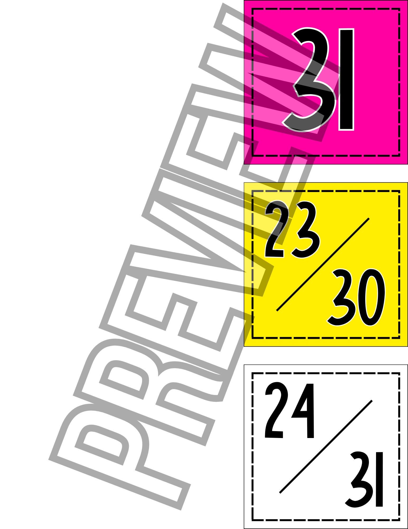 Class Calendar Tropical Bright Vibrant Classroom Decor Printables ...