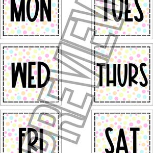 Class Calendar Tropical Bright Vibrant Classroom Decor Printables ...