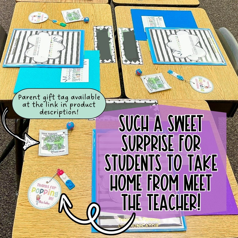 Meet the Teacher Gift Tags BUNDLE THREE Gift Tags Open House ...