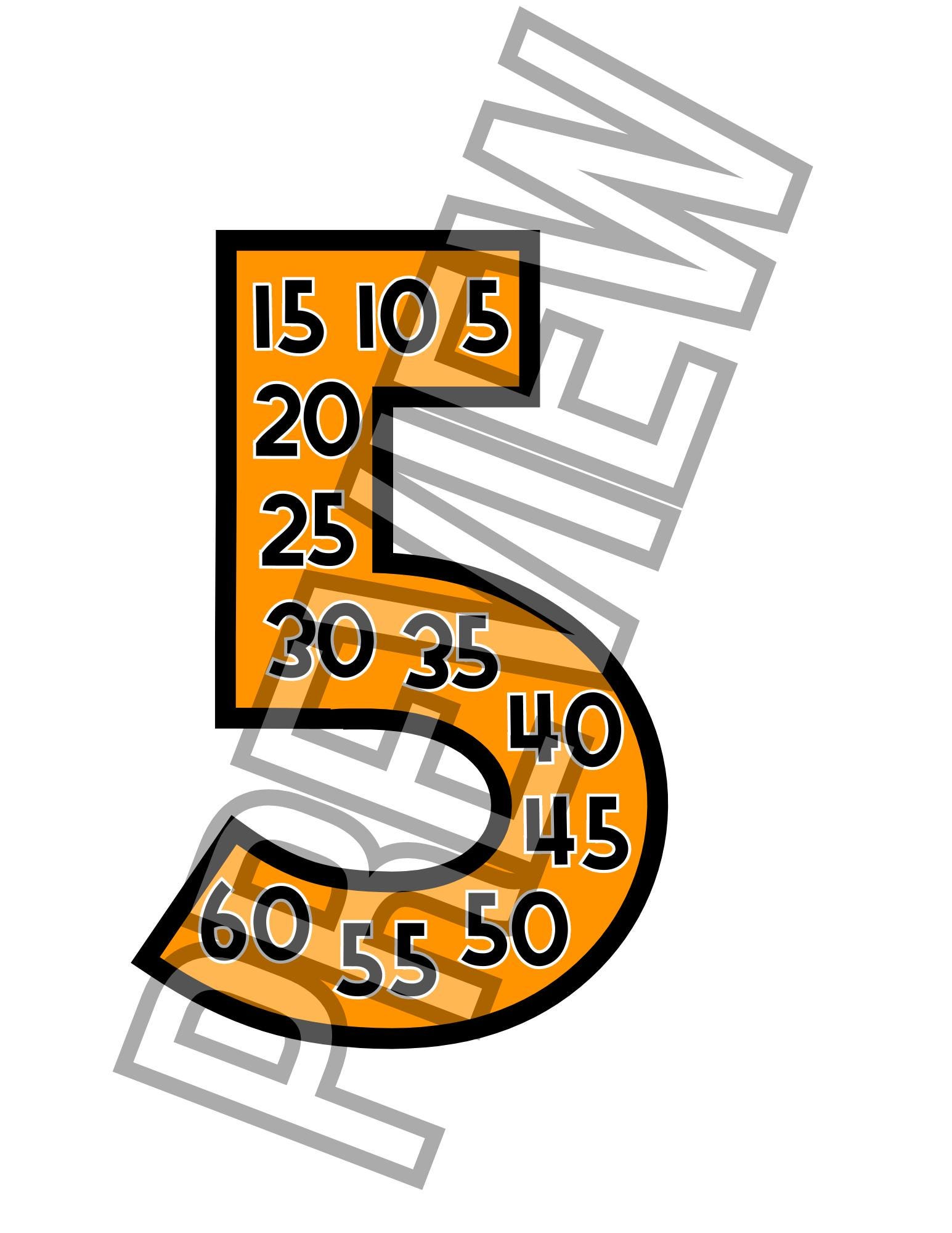 Skip Counting Numbers Tropical Bright Vibrant Classroom Decor ...