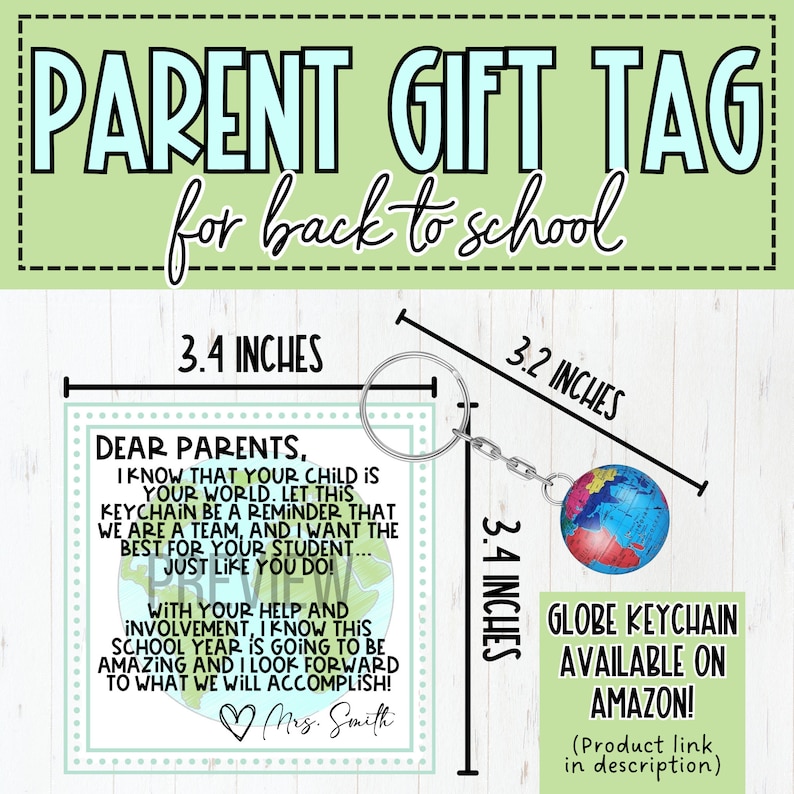 Meet the Teacher Gift Tags BUNDLE | THREE Gift Tags | Open House ...