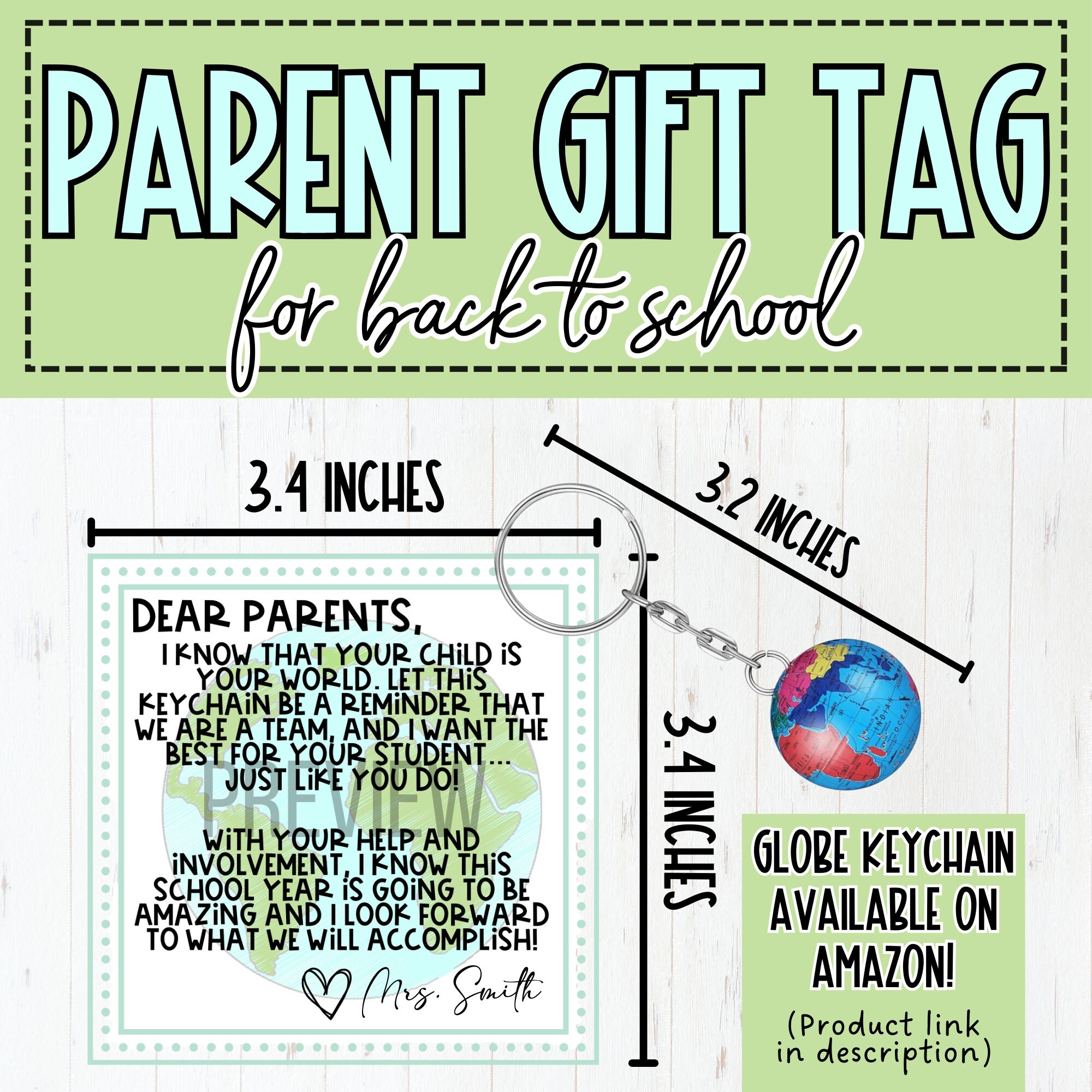 Meet the Teacher Gift Tags BUNDLE THREE Gift Tags Open House ...