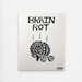 BRAIN Rot , Linocut Print, Lino Print, Block Print, Black and White ...